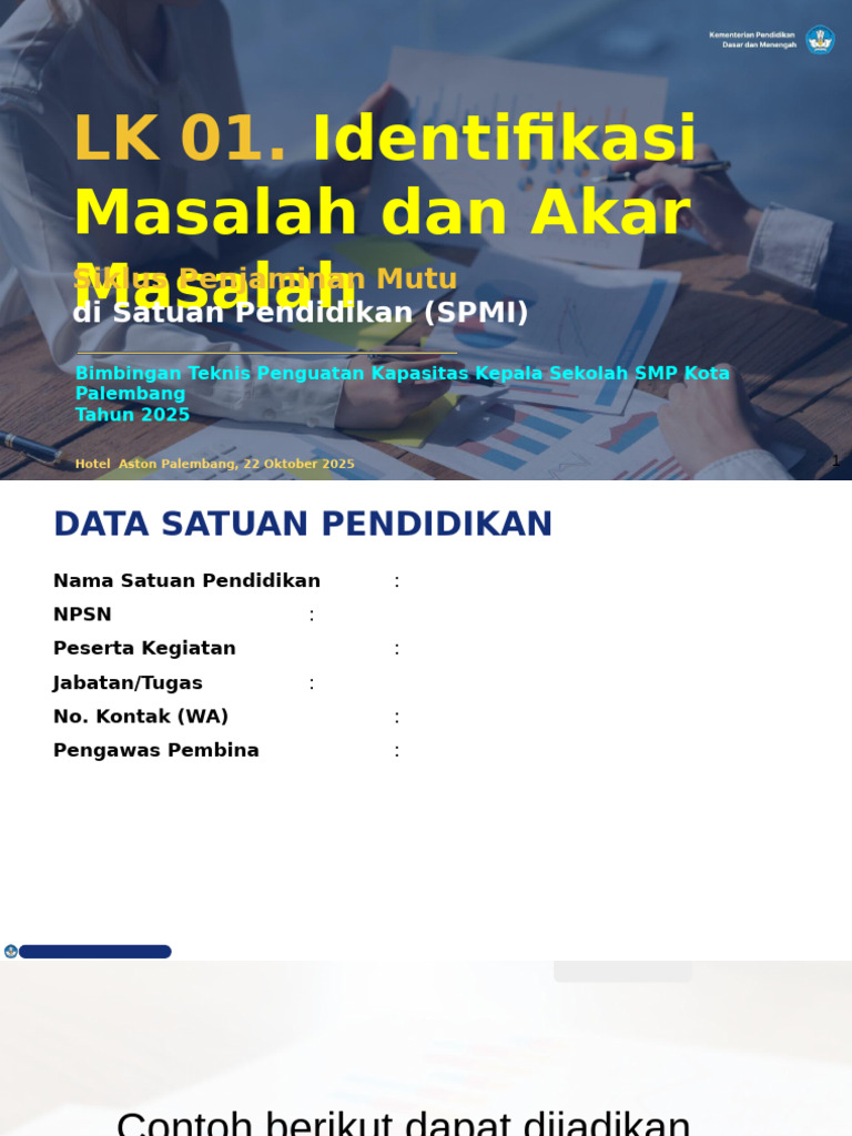 Contoh - LK 01. Identifikasi Masalah Dan Akar Masalah-1 | PDF