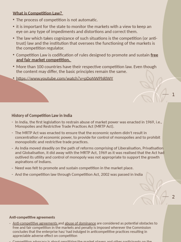 Understanding Competition Law in India | PDF | Competition Law | Monopoly