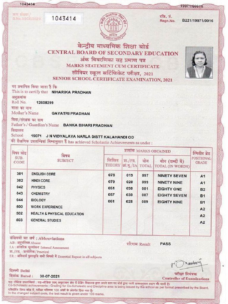 12 Certificate | PDF