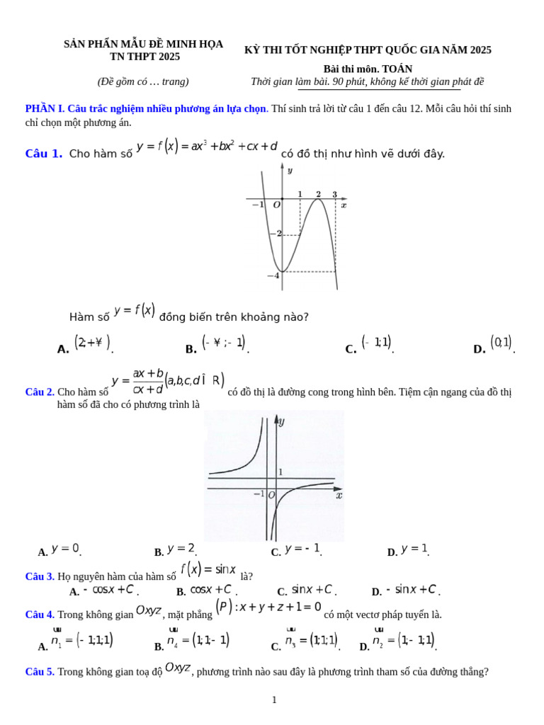 De Thi Thu TN THPT 2025 - CTM - de 25 (TLN) | PDF
