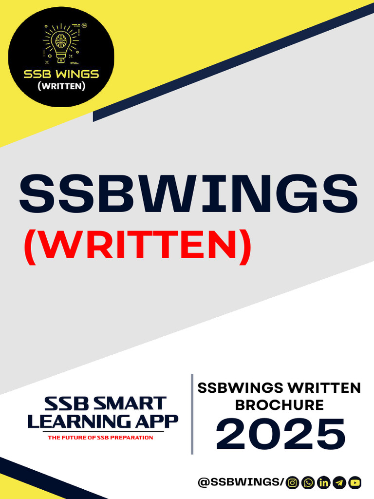 SSBWINGS: Your Path to Military Success | PDF