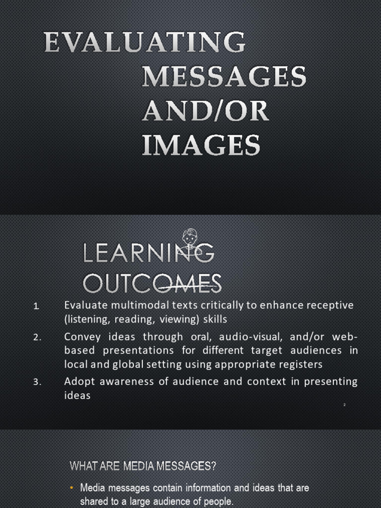 Evaluating Messages Lms2 | PDF | Human Communication | Communication