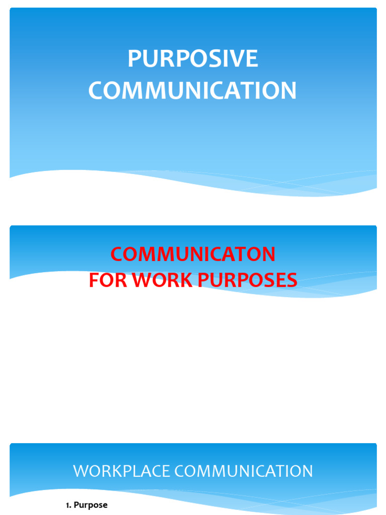Effective Workplace Communication Guide | PDF | Memorandum | Communication