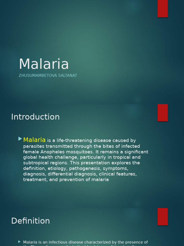 Comprehensive Guide to Malaria | PDF | Malaria | Plasmodium