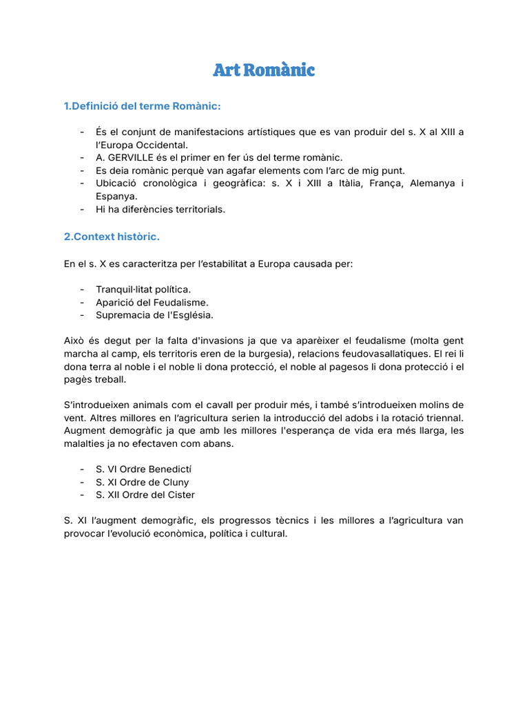 Art Romànic | PDF