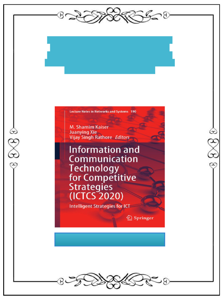 Information and Communication Technology for Competitive Strategies ...