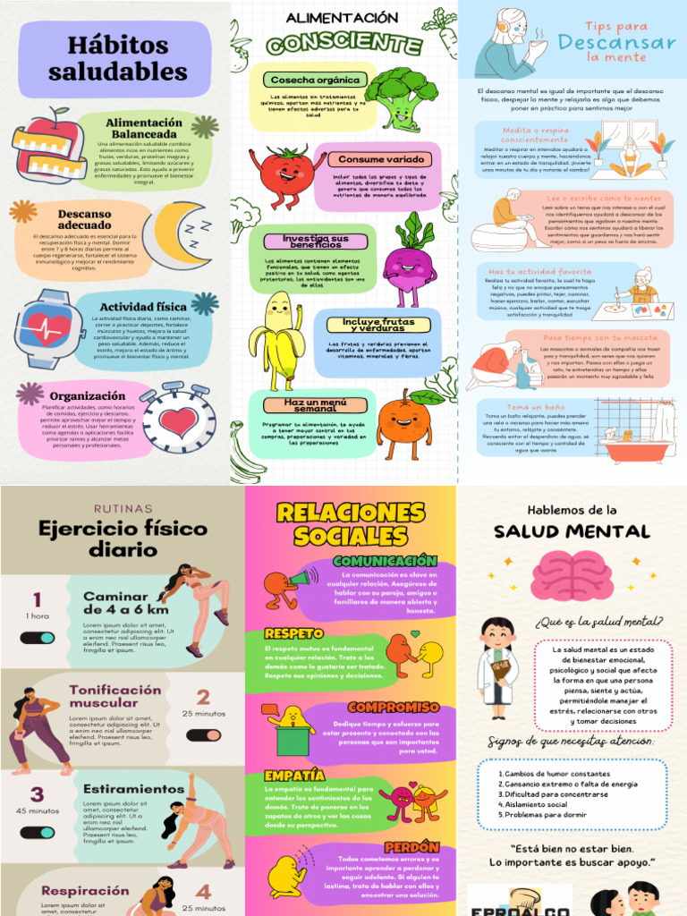 Triptico Vida Saludable | PDF