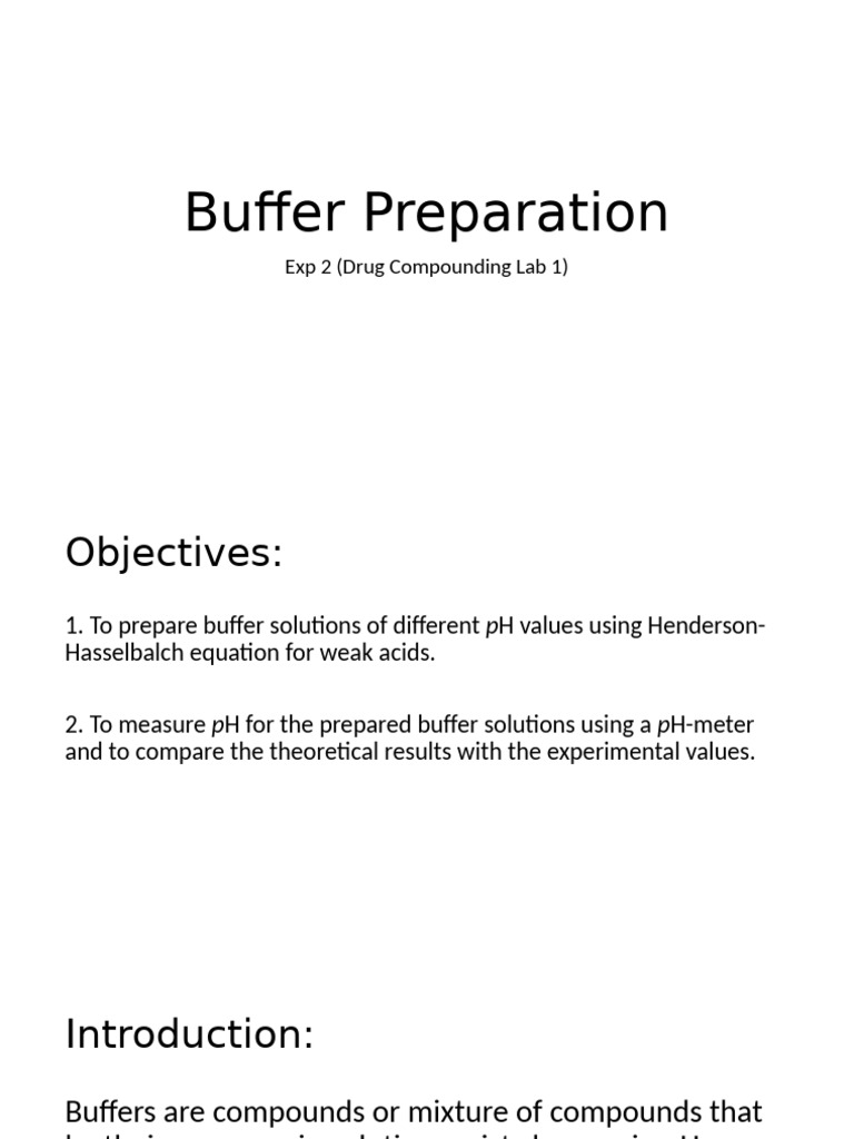 Exp 2 | PDF | Buffer Solution | Acid