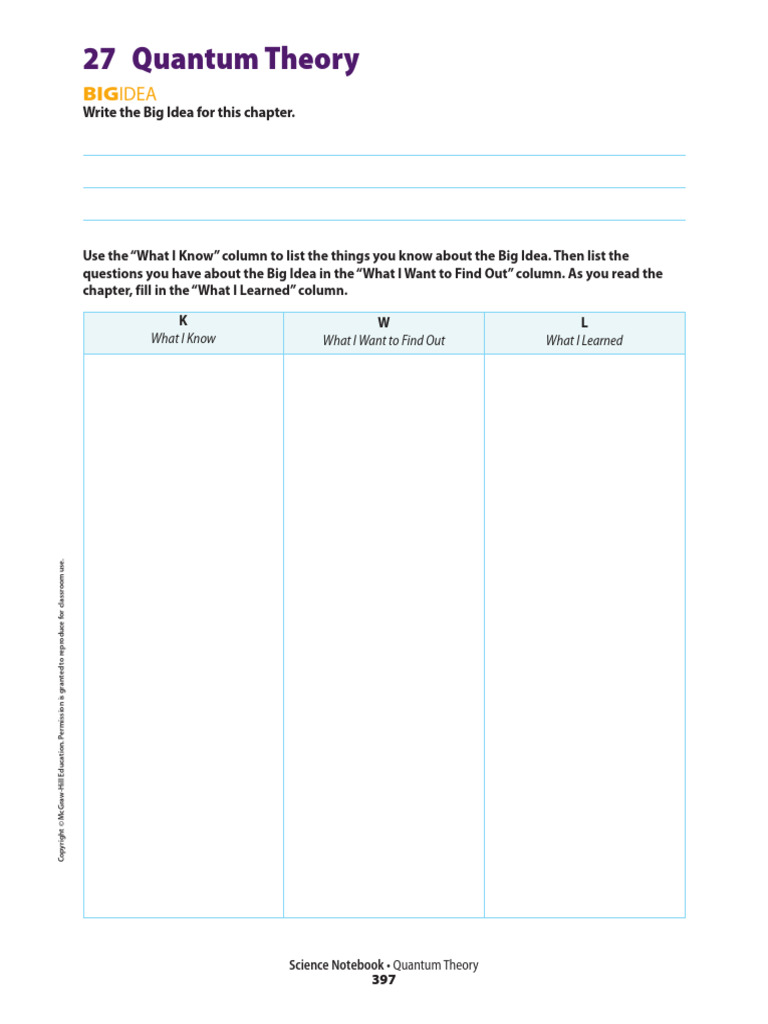 Physics - CH 27 L 1 - A Particle Model of Waves - Notebook | PDF ...