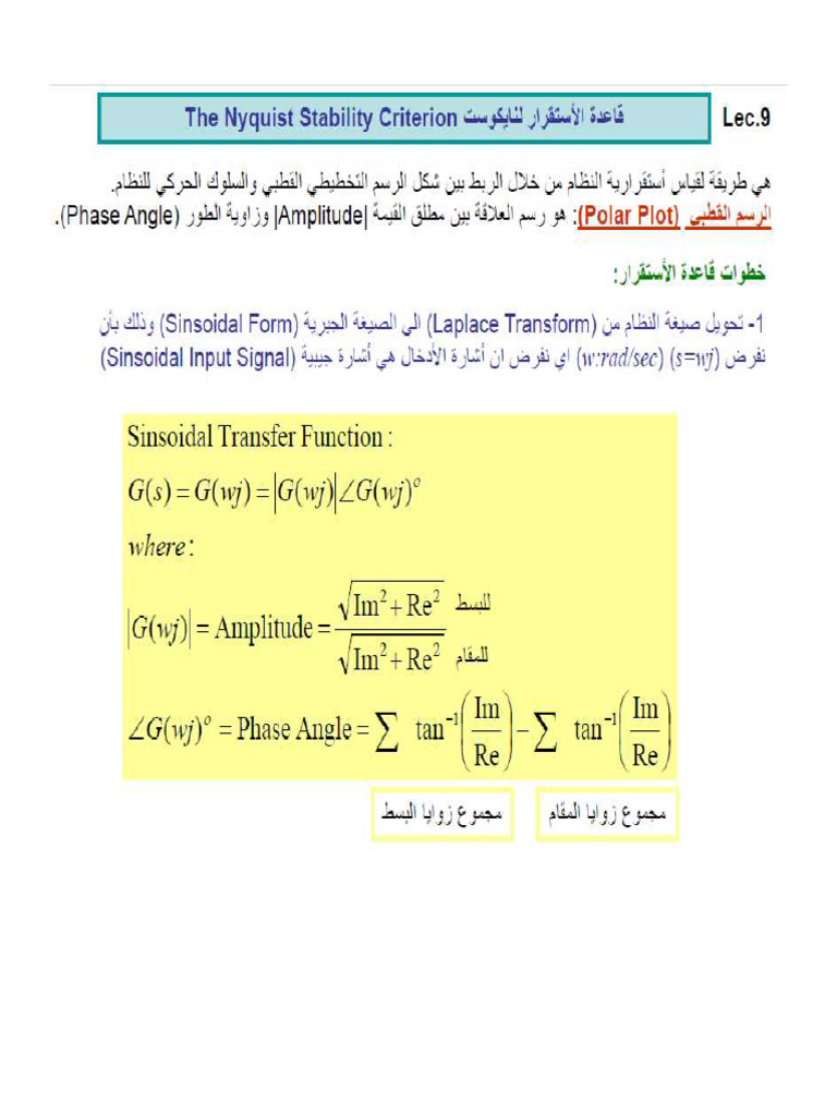 Nyquist Stability | PDF