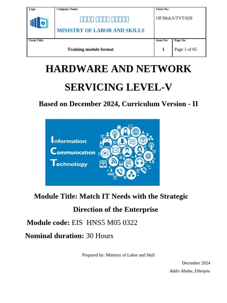 IT Needs and Strategic Alignment Module | PDF | Strategic Planning ...