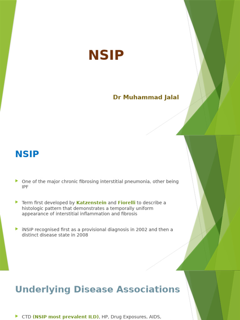 Nonspecific Interstitial Pneumonia (NSIP): A Distinct Entity in the ...
