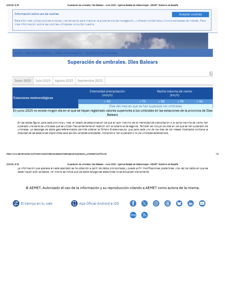 Superación de Umbrales en Illes Balears | PDF | Cookie HTTP ...