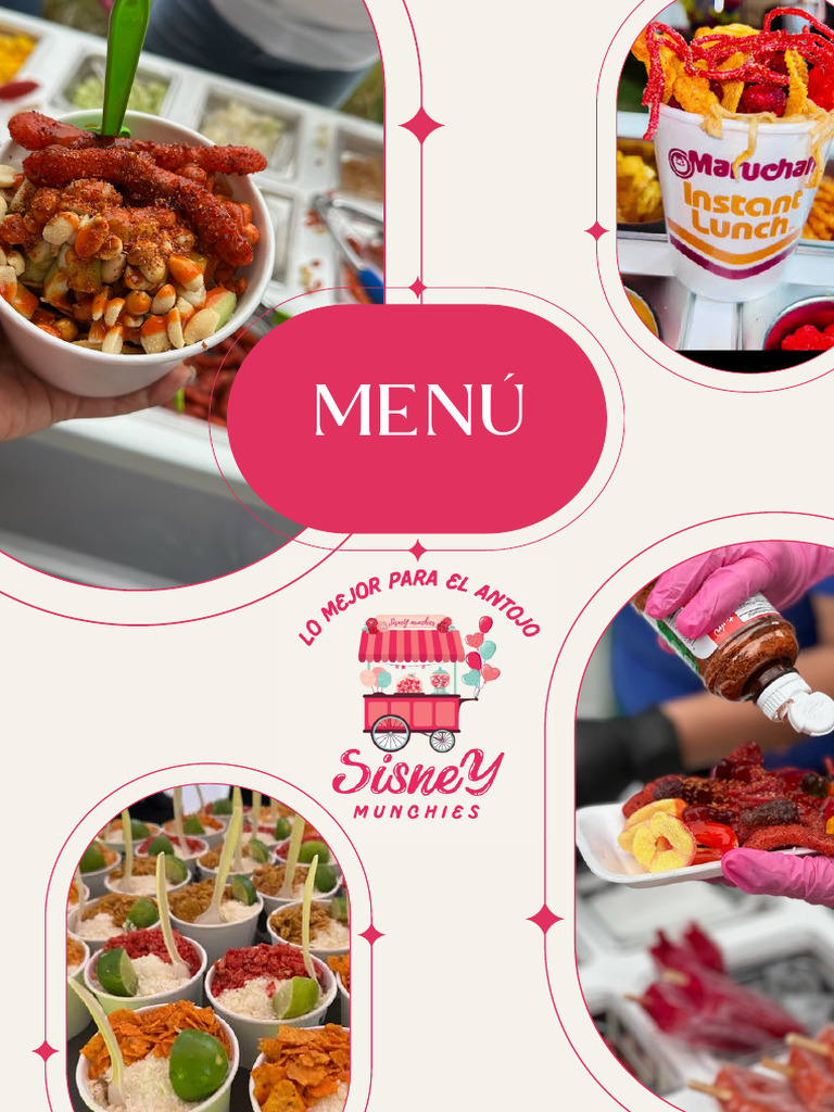 Menú SisneY Munchies | PDF | Cocina latinoamericana | Cocina norteamericana