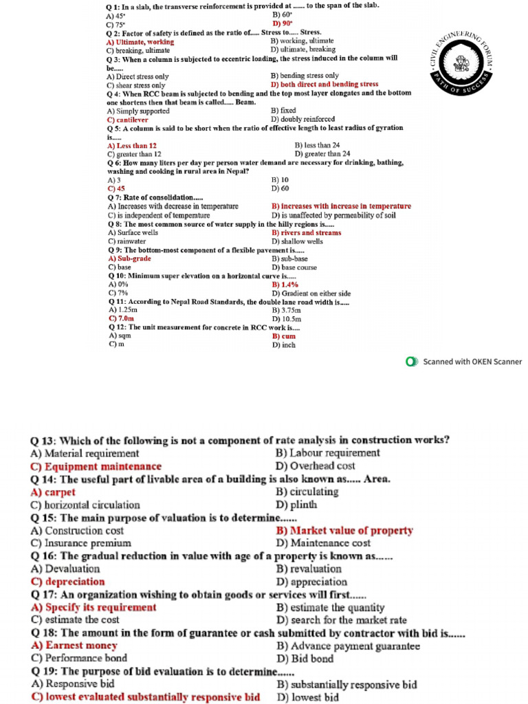 50 Practice MCQ | PDF