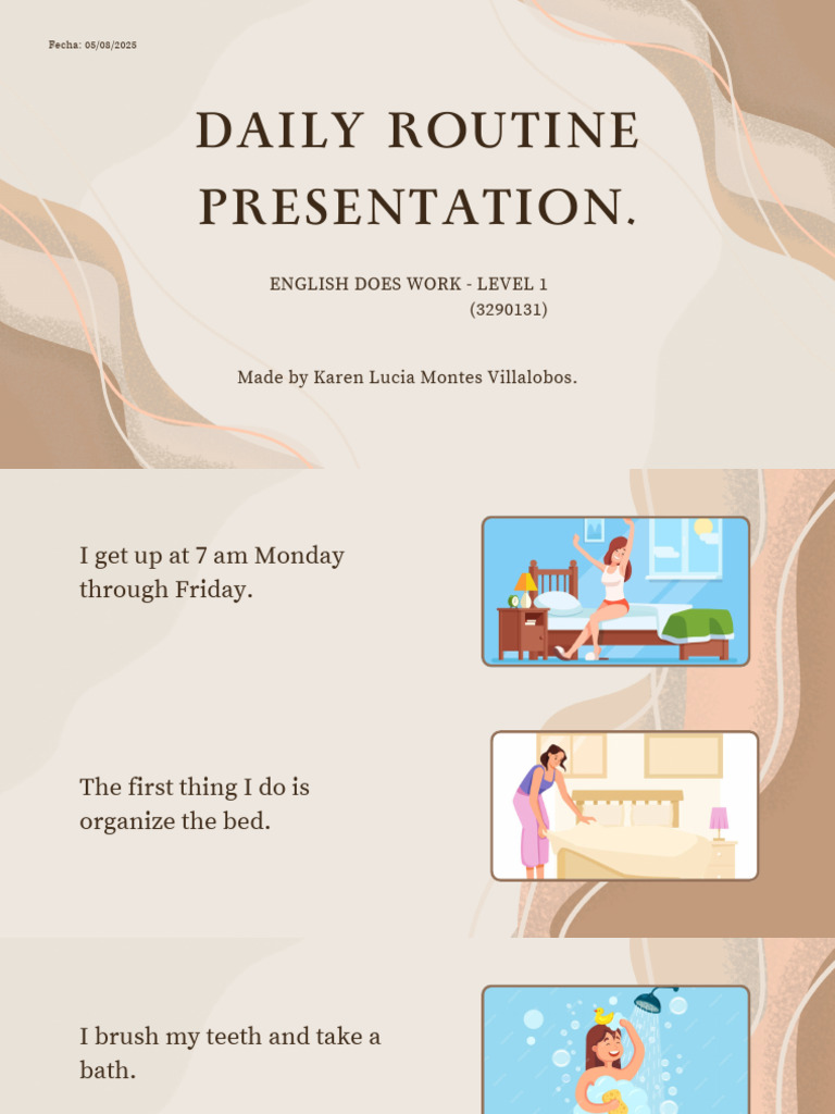 Daily Routine Presentation. | PDF