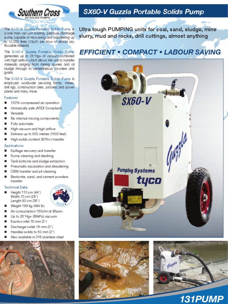 Guzzla Portable Solids Pump Overview | PDF