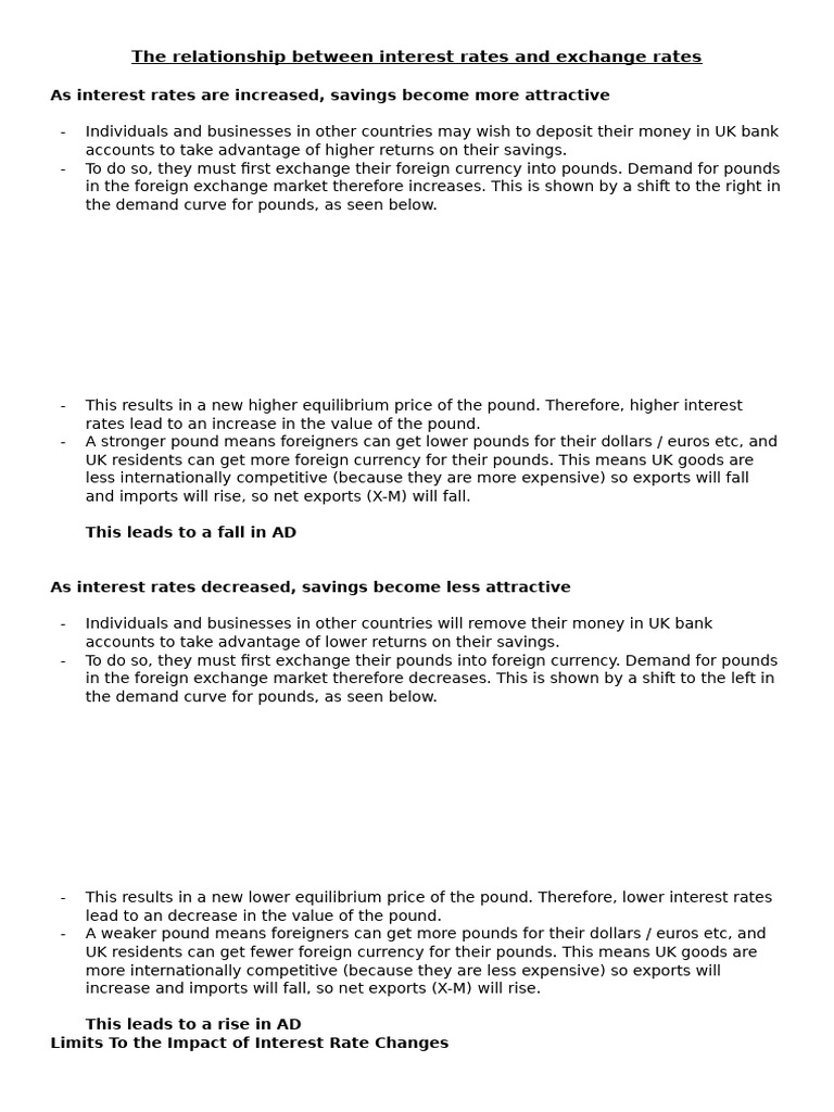 Interest Rates and Exchange Rate Dynamics | PDF | Exchange Rate | Pound ...