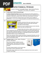 Chemical Storage Color Codes Guide | PDF