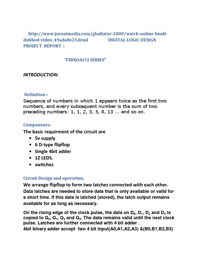 DLD Project Report | PDF