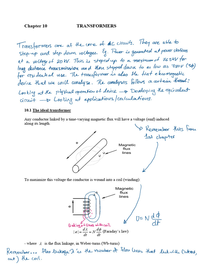 Understanding Ideal and Real Transformers | PDF | Transformer ...