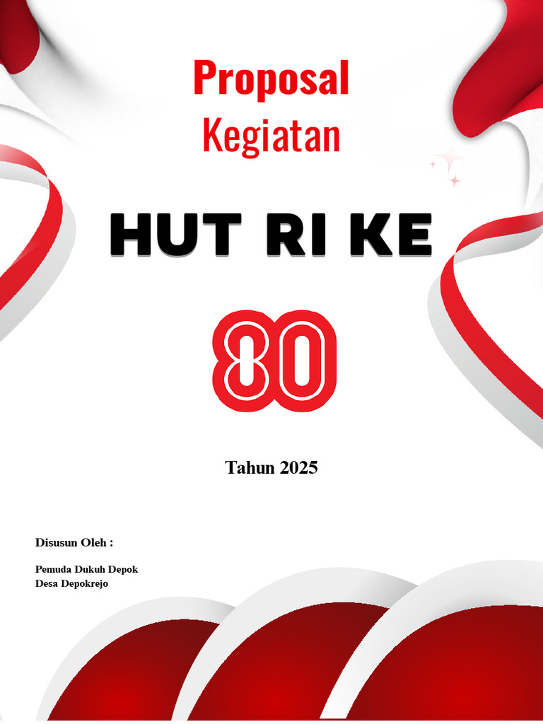 Proposal HUT RI ke-80 di Dukuh Depok | PDF