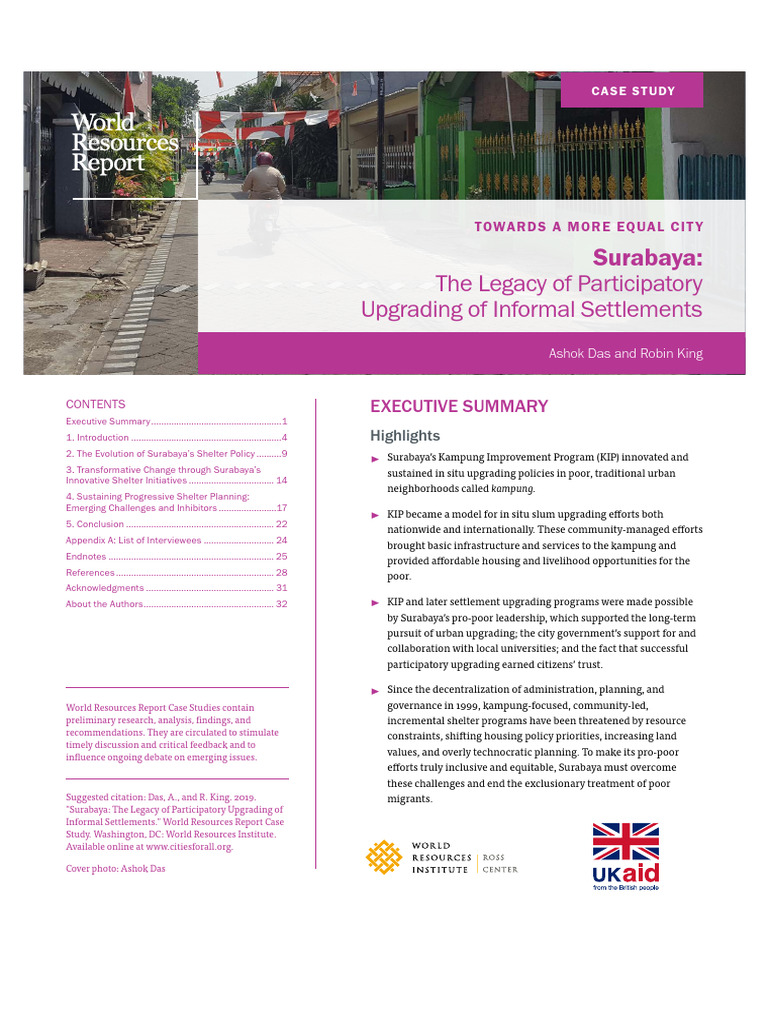 TOWARDS A MORE EQUAL CIT Y Surabaya - The Legacy of Participatory ...