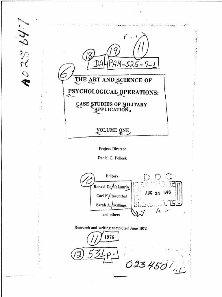 Military Psychological Operations Case Studies | PDF | Psychiatry ...