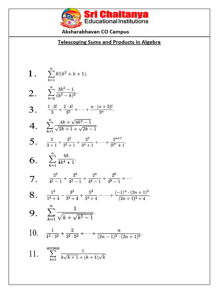 Telescoping Series | PDF
