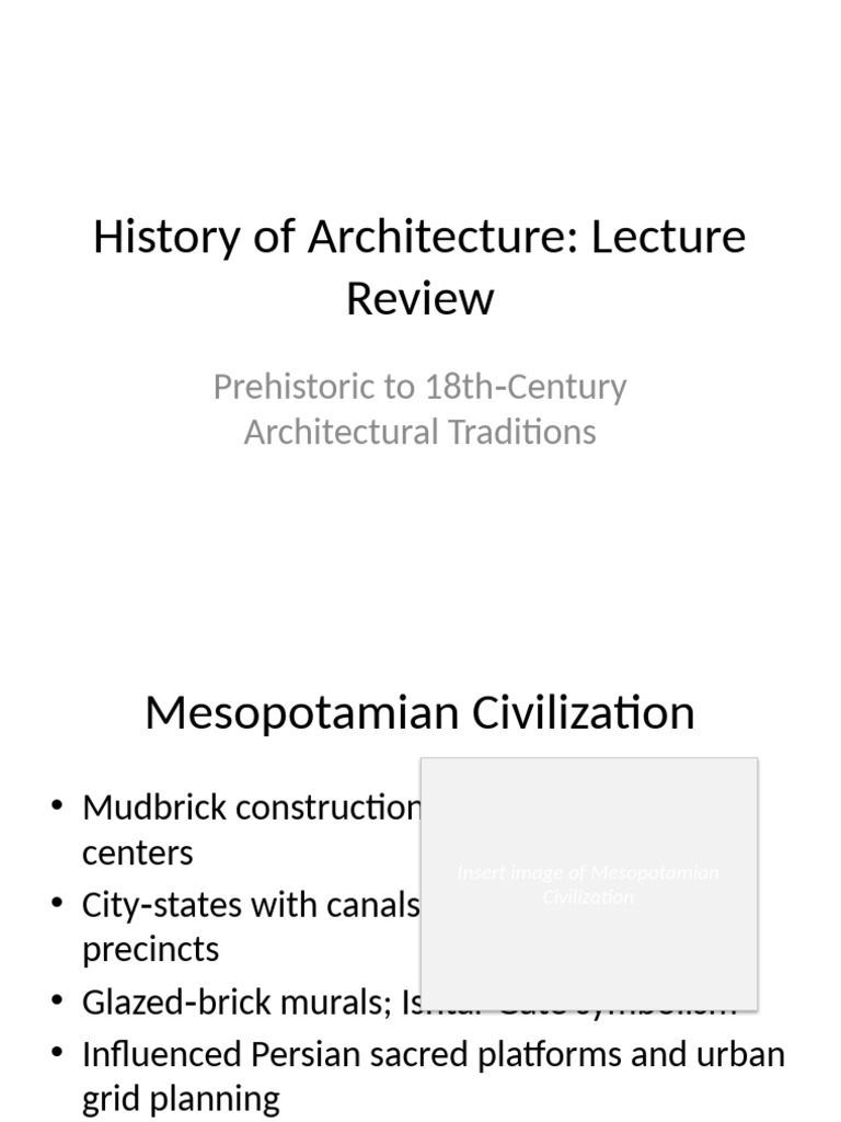 Architectural History: Prehistoric to 18th Century | PDF | Gothic ...