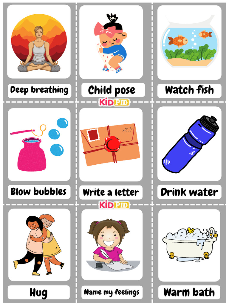 Calming Strategies Flashcards Jtenwj | PDF