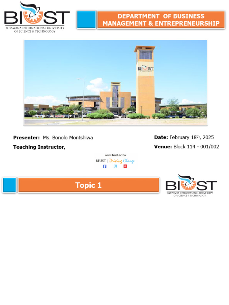 Topic 1 Preparing For and Evaluating The Challenges of Growth | PDF ...