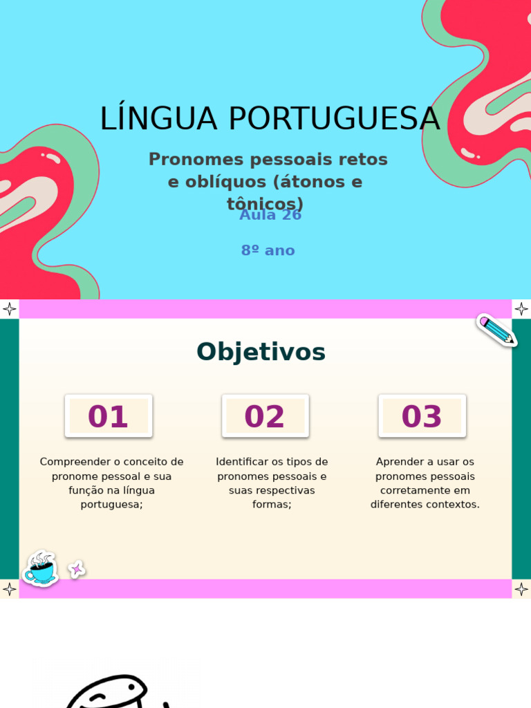 Pronomes-Pessoais-E-Obliquos - Atividade | PDF | Pronome | Gramática