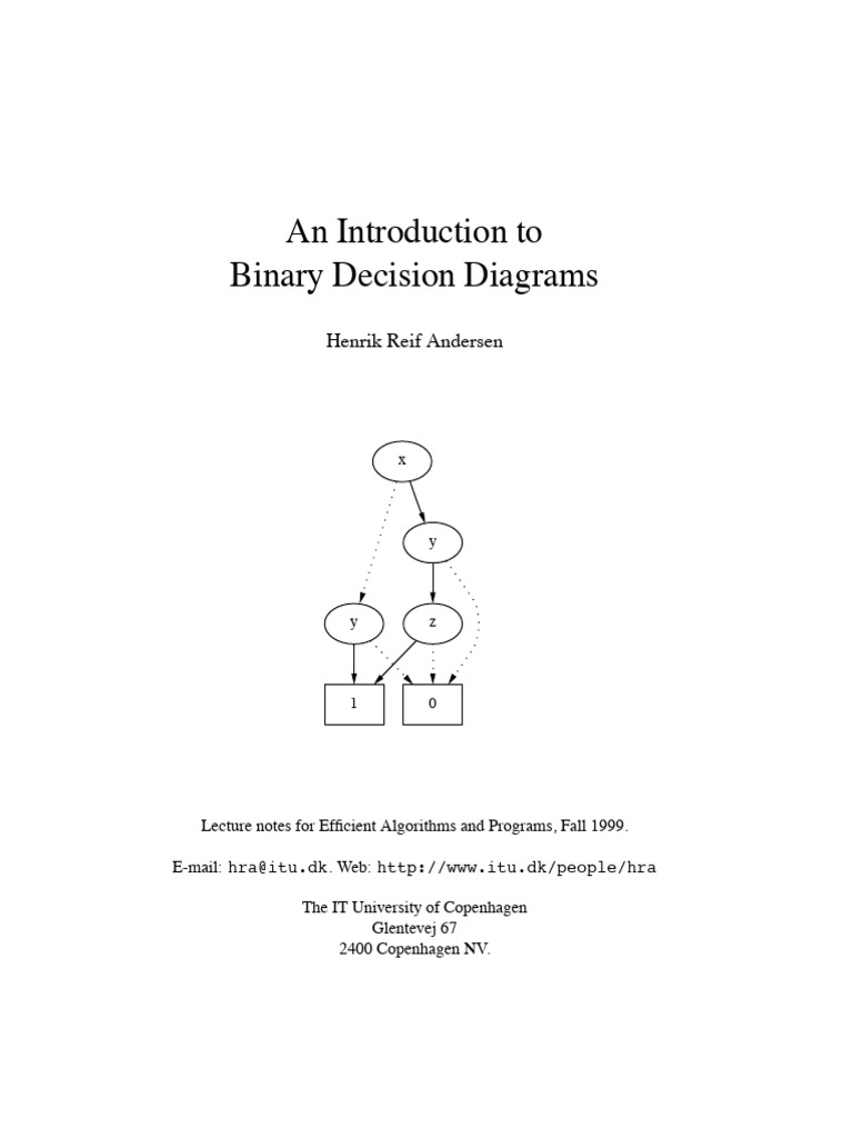 Introduction to Binary Decision Diagrams | PDF | Boolean Algebra ...