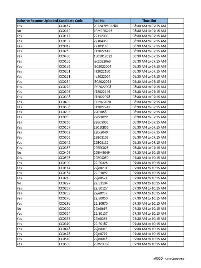 26 Sep Time Slots | PDF