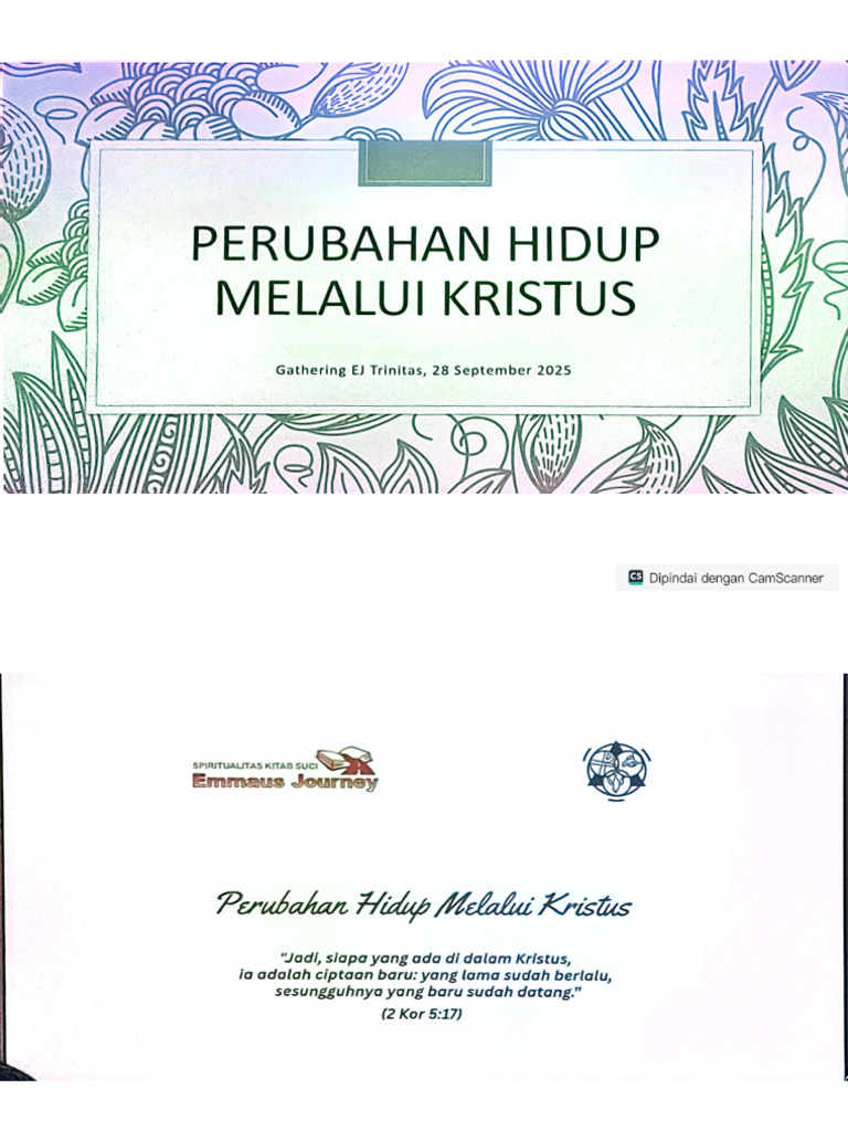 Perubahan Hidup Melalui Kristus | PDF
