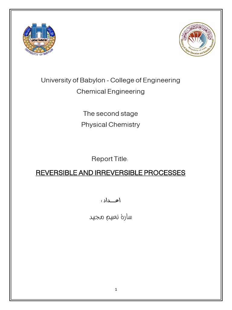 Reversible vs Irreversible Processes | PDF | Entropy | Thermodynamics