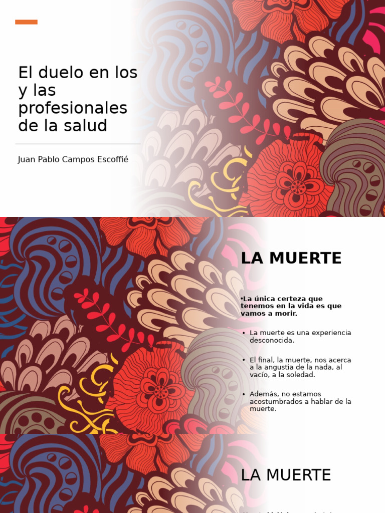 El Duelo en Los y Las Profesionales Salud SCRIBED | PDF | Dolor | Muerte