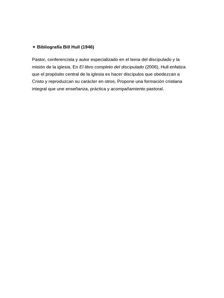 Bibliografía Bill Hull | PDF
