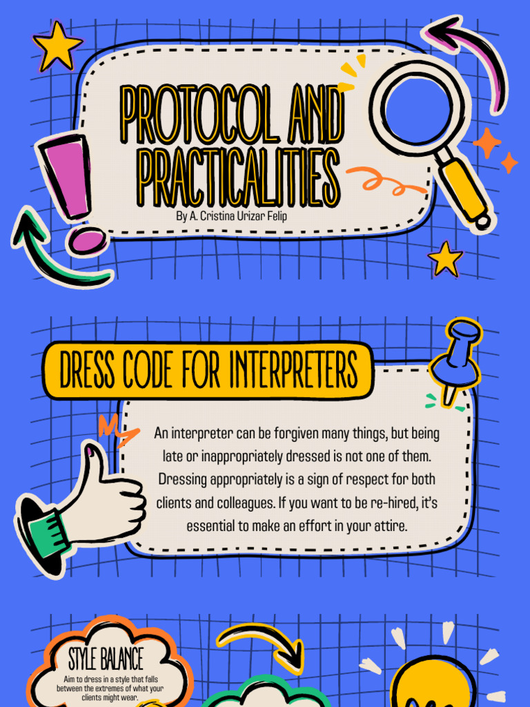Protocol and Practicalities | PDF | Clothing | Human Appearance
