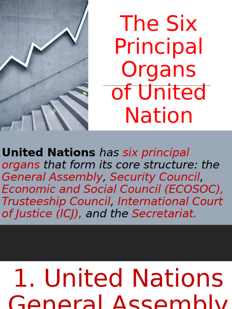 The Six Principal Organs | PDF | United Nations | International Relations