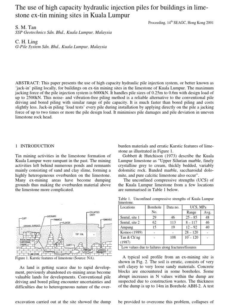 Hydraulic Injection Piles-KL - 2 | PDF | Deep Foundation | Bending