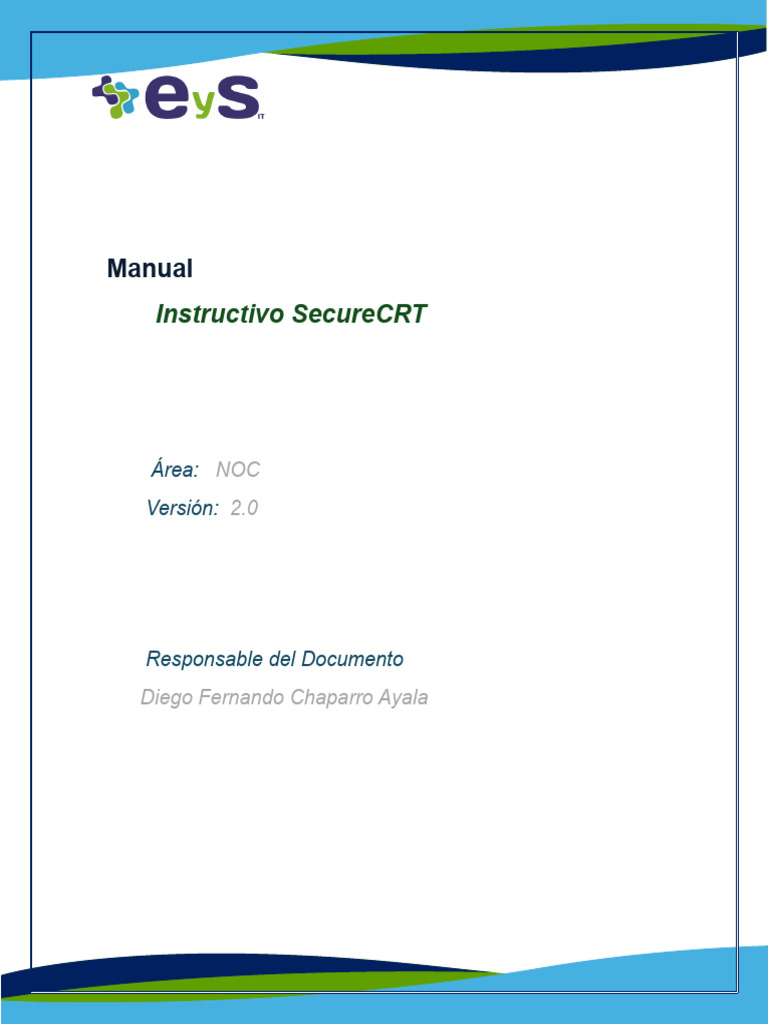 NOC-MA-007 Instructivo SecureCRT | PDF | Ventana (informática) | Informática