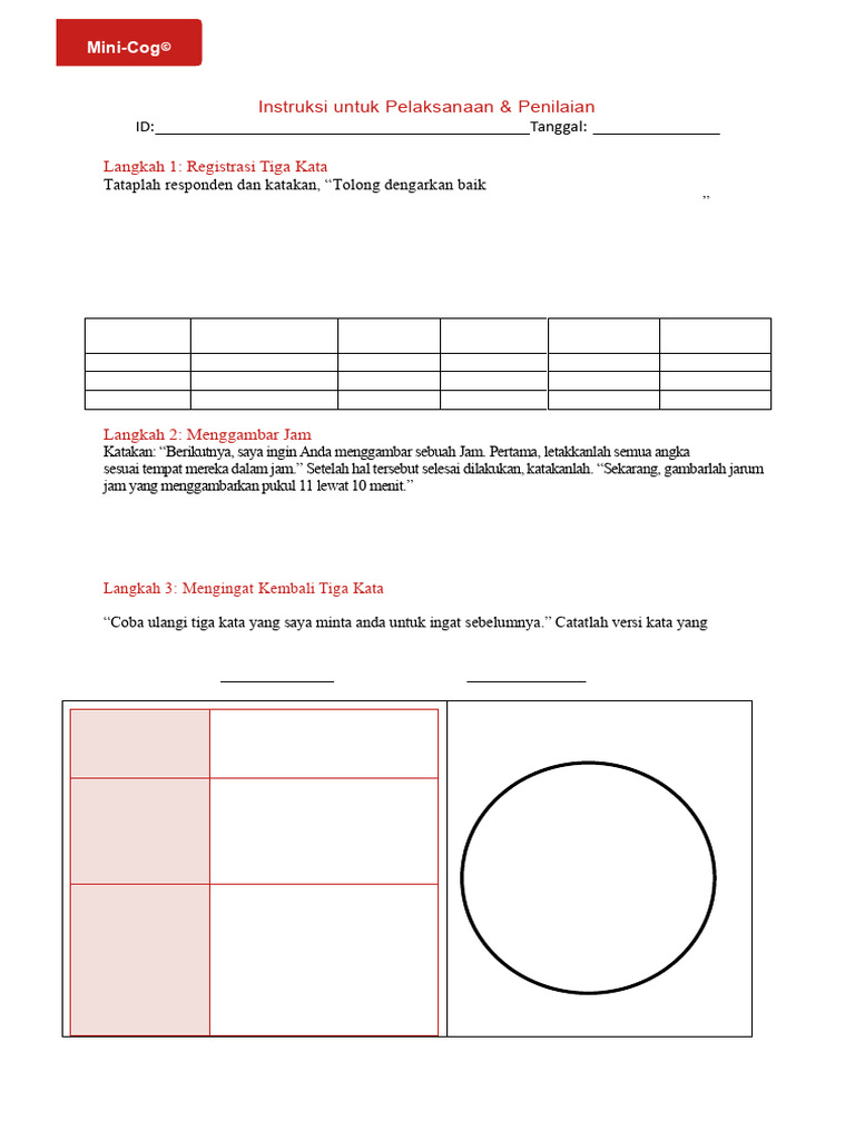 Mini Cog | PDF