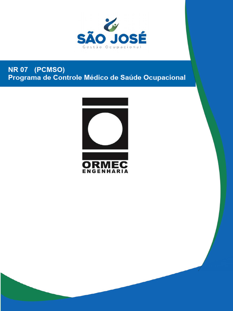PCMSO: Programa de Saúde Ocupacional | PDF | Psiquiatria