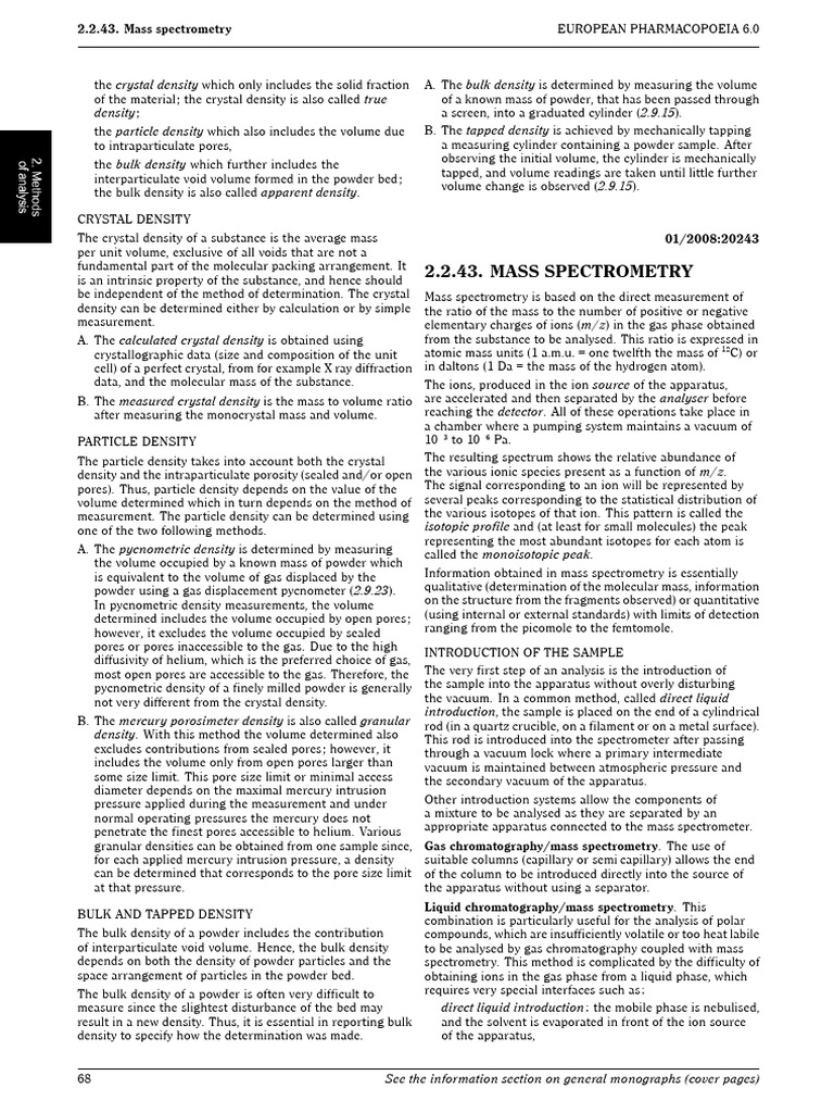 Mass Spectrometry EP6 | PDF | Mass Spectrometry | Chromatography