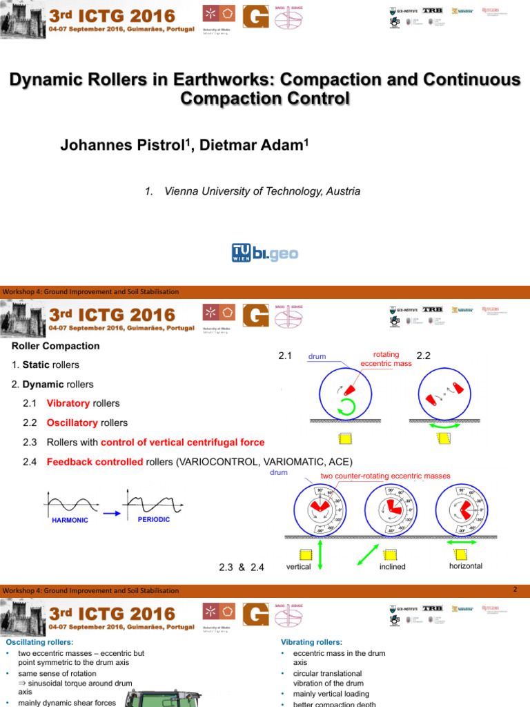 Dynamic Rollers in Earthworks Compaction | PDF | Oscillation ...