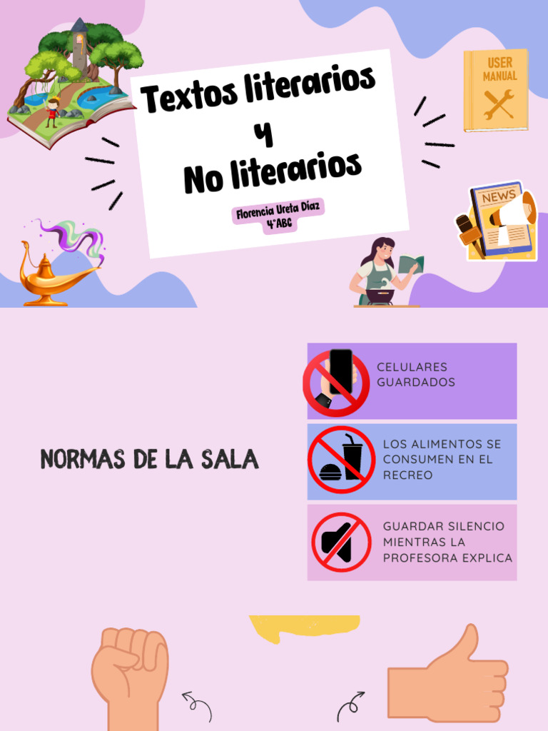 Textos Literarios y No Literarios: Guía de Identificación | PDF