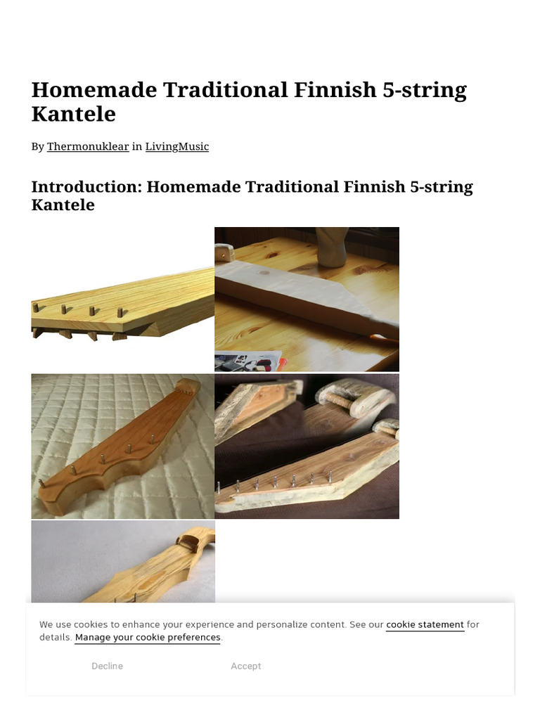 Homemade Traditional Finnish 5-String Kantele - 7 Steps - Instructables ...