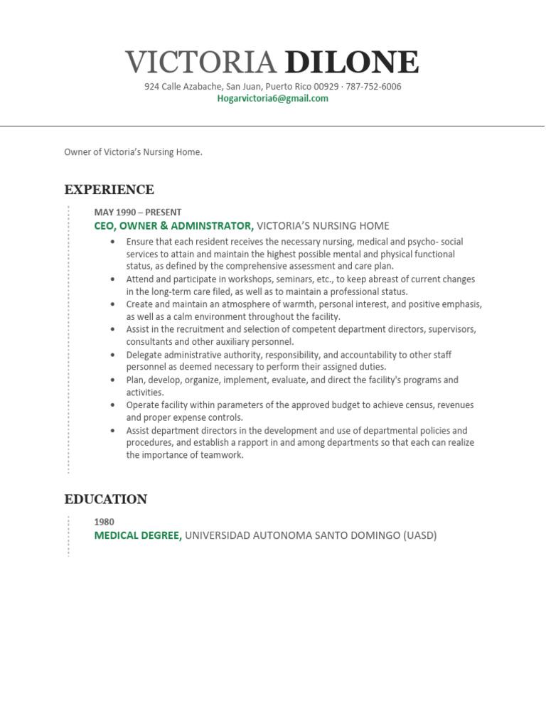 Victoria Dilone-Resume PDF | PDF